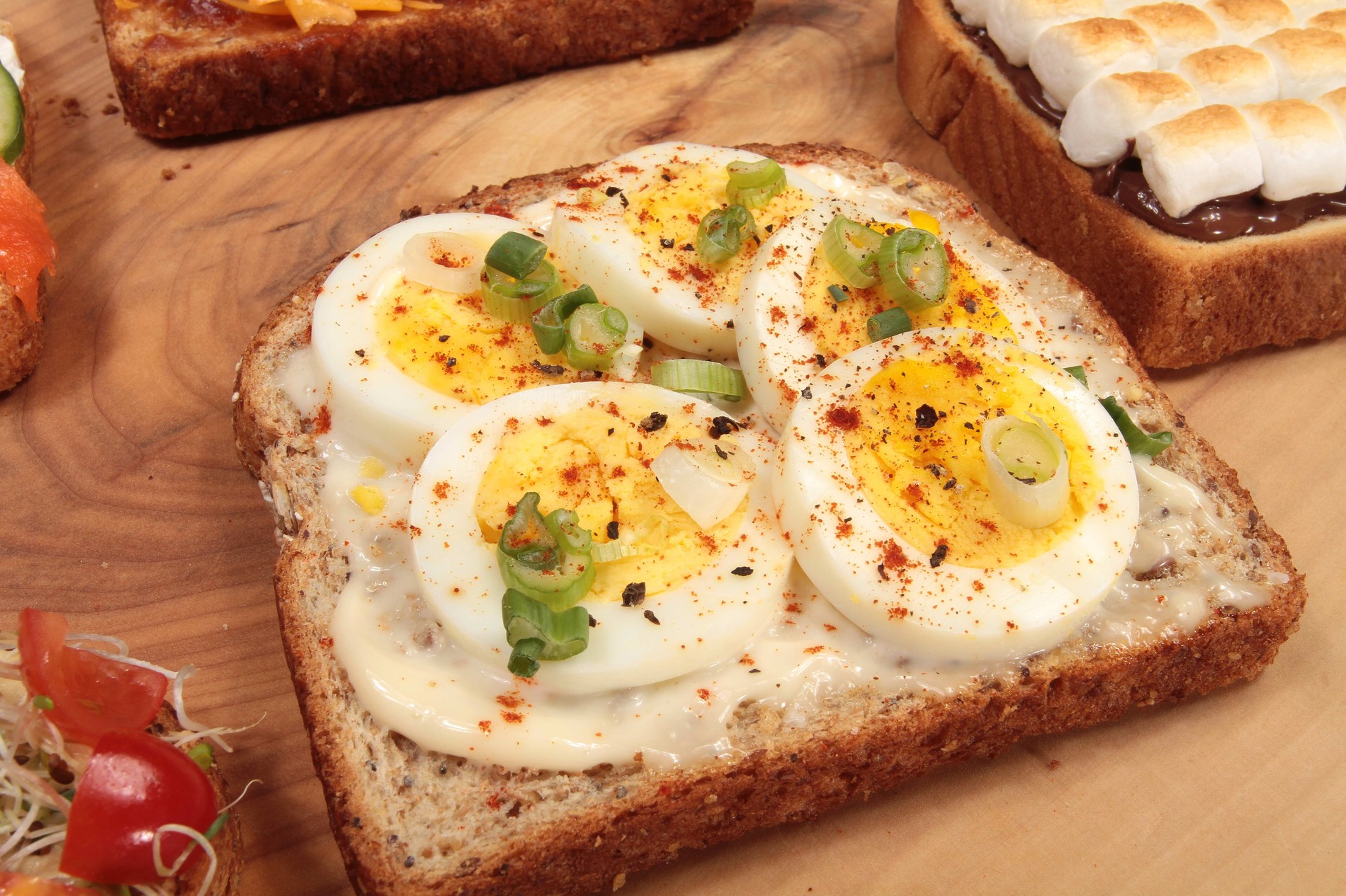 Creamy Egg and Onion Assorted Open Face Sandwich | Dempster's