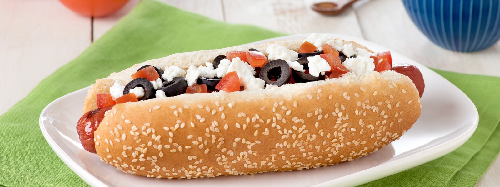 Greek-Style Hot Dog | Dempster's