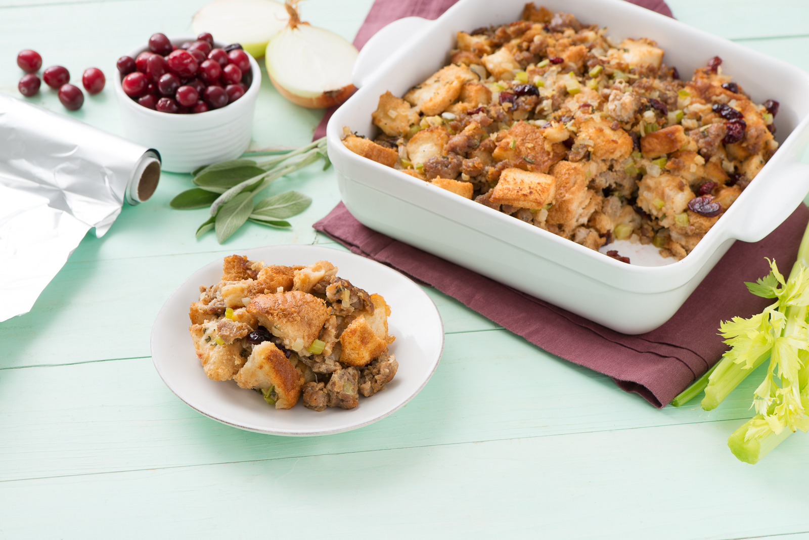 Festive Sausage and Cranberry Stuffing | Dempster's