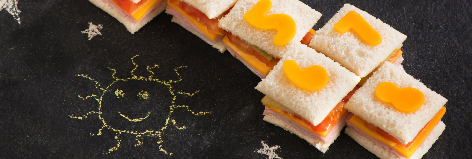Ham and Cheese Hopscotch Tea Sandwiches | Dempster's