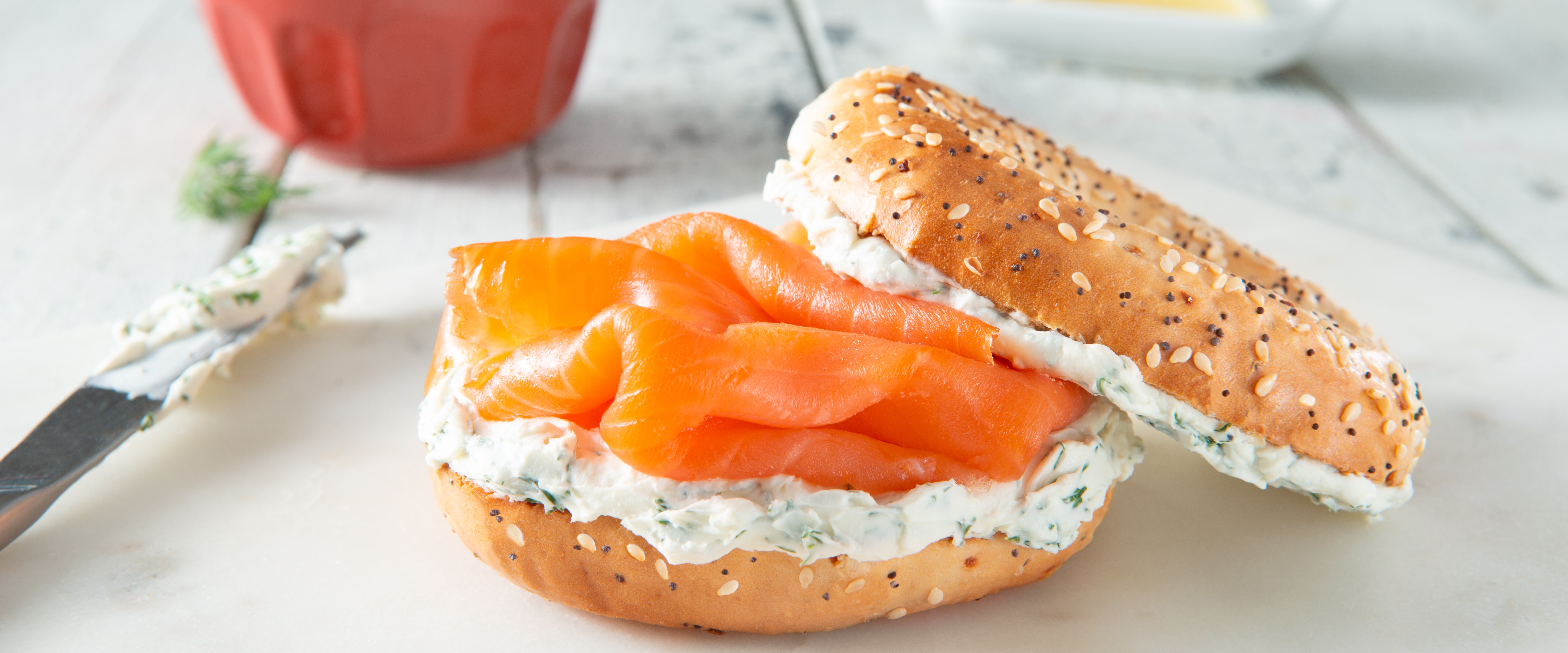 Everything Bagel with Lox and Cream Cheese | Dempster's