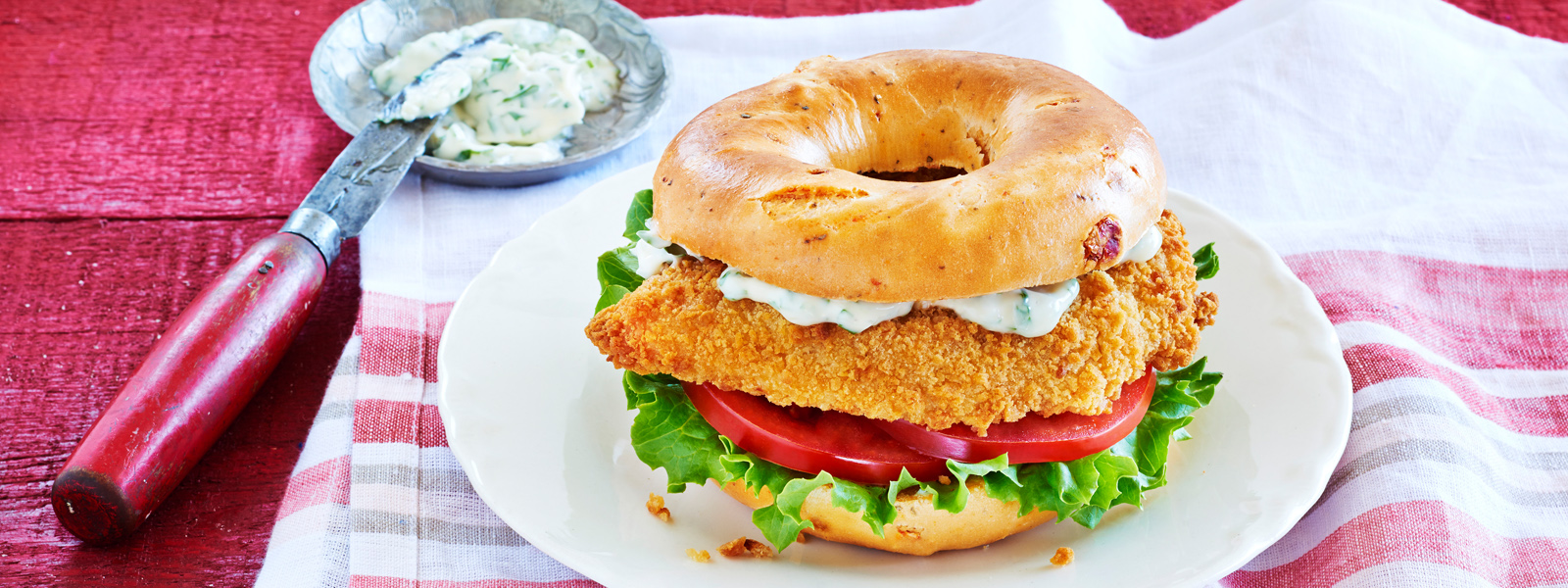 Southern Chicken Bagels | Dempster's