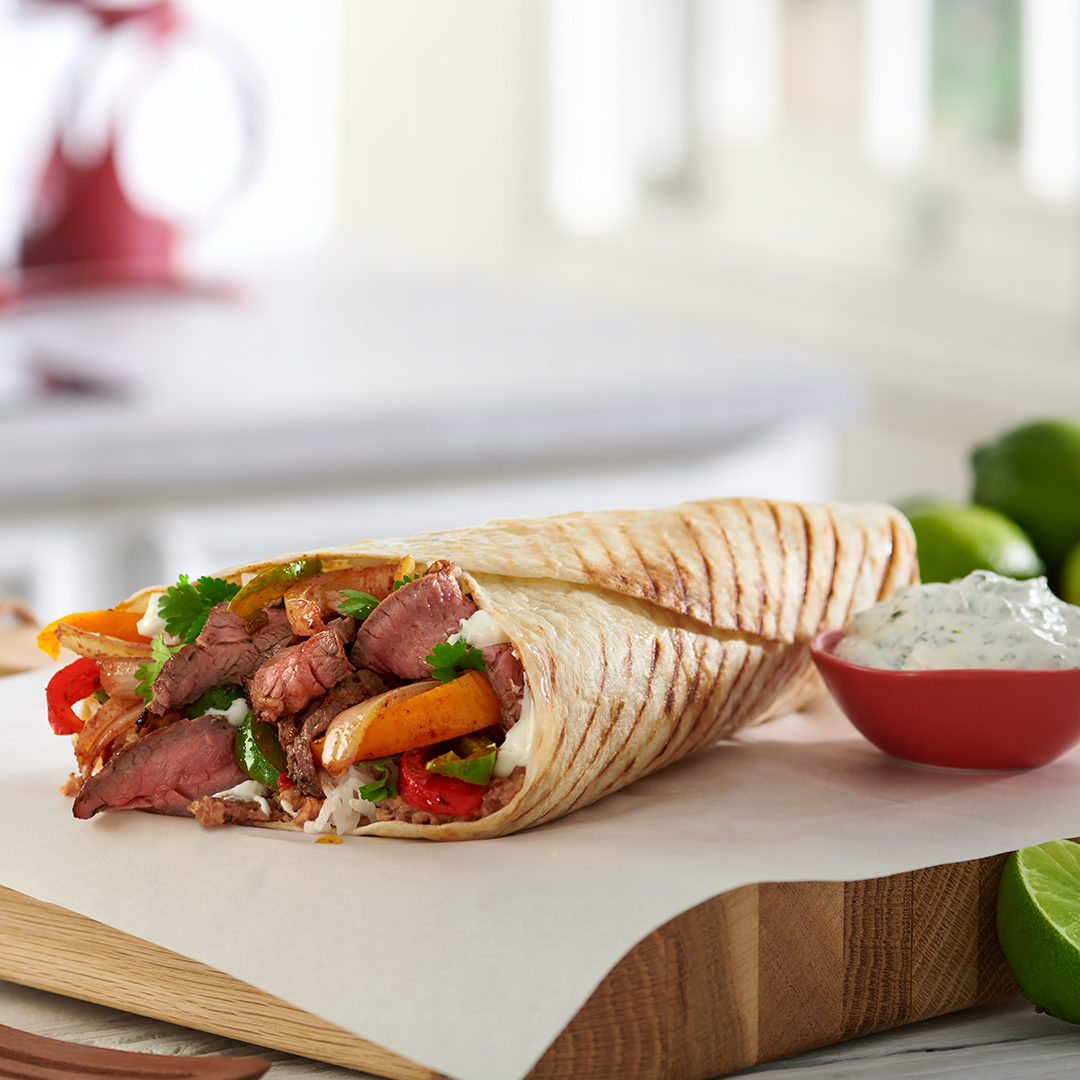 Loaded Steak Fajita Burrito | Dempster's