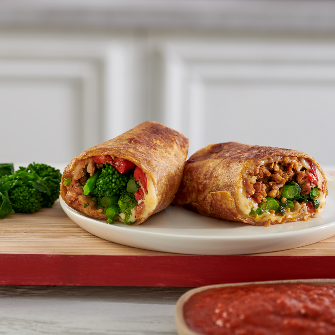 Pan Toasted Cheesy Sausage Wrap | Dempster's