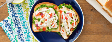 Grilled Chicken Gyro Open-Faced Sandwich | Dempster's